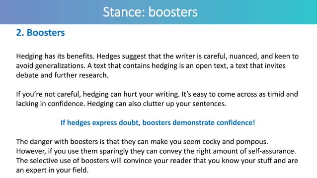 Lesson 3: Stance markers | PPTX