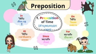 ป3 prepositions of time for kids and hight school | PPTX
