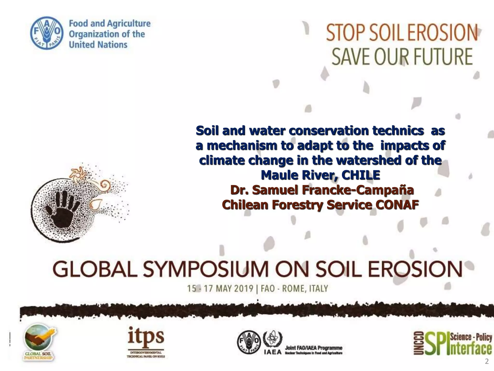 Soil and water conservation technics as a mechanism to adapt to the ...