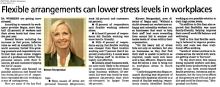 Pretoria news - Flexible arrangements can lower stress levels in ...