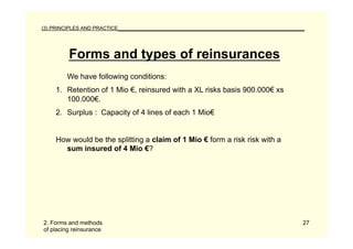 3) Principles and Practice of Reinsurance | PDF