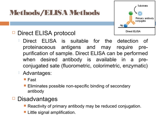 Principles and Applications of ELISA | PPT | Chemistry | Science