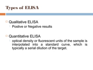 Principles and Applications of ELISA | PPT