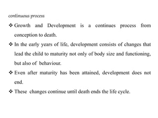 3 principles of growth and development | PPTX