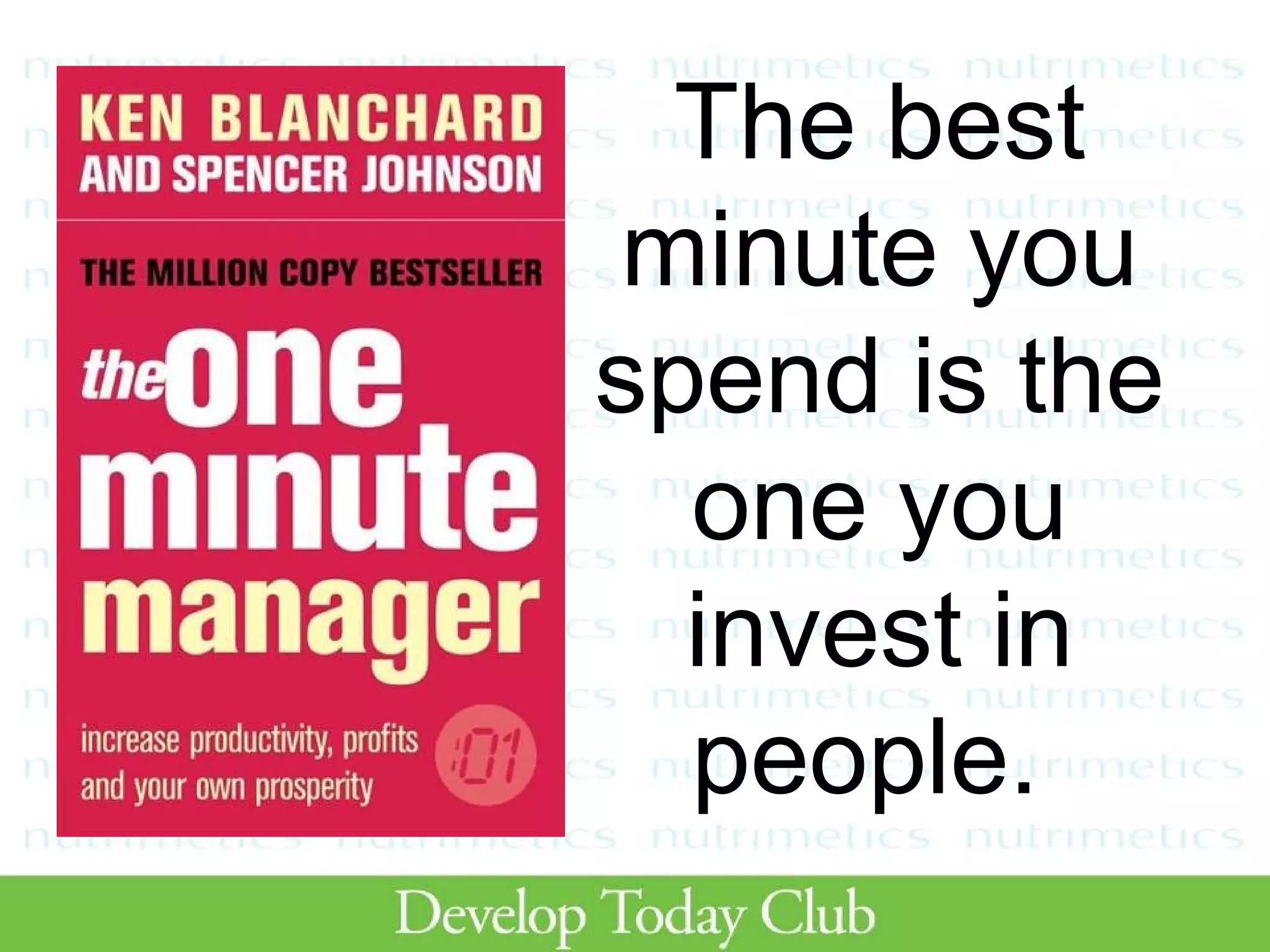 3 principles of people management | PPT