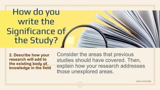 3_Problem Identification Significance of study,Hypothesis Formulation ...