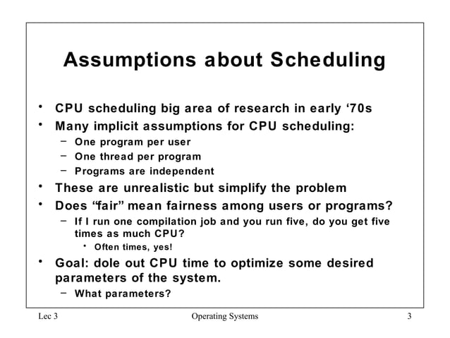 3 process scheduling | PPT