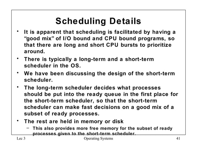 3 process scheduling | PPT