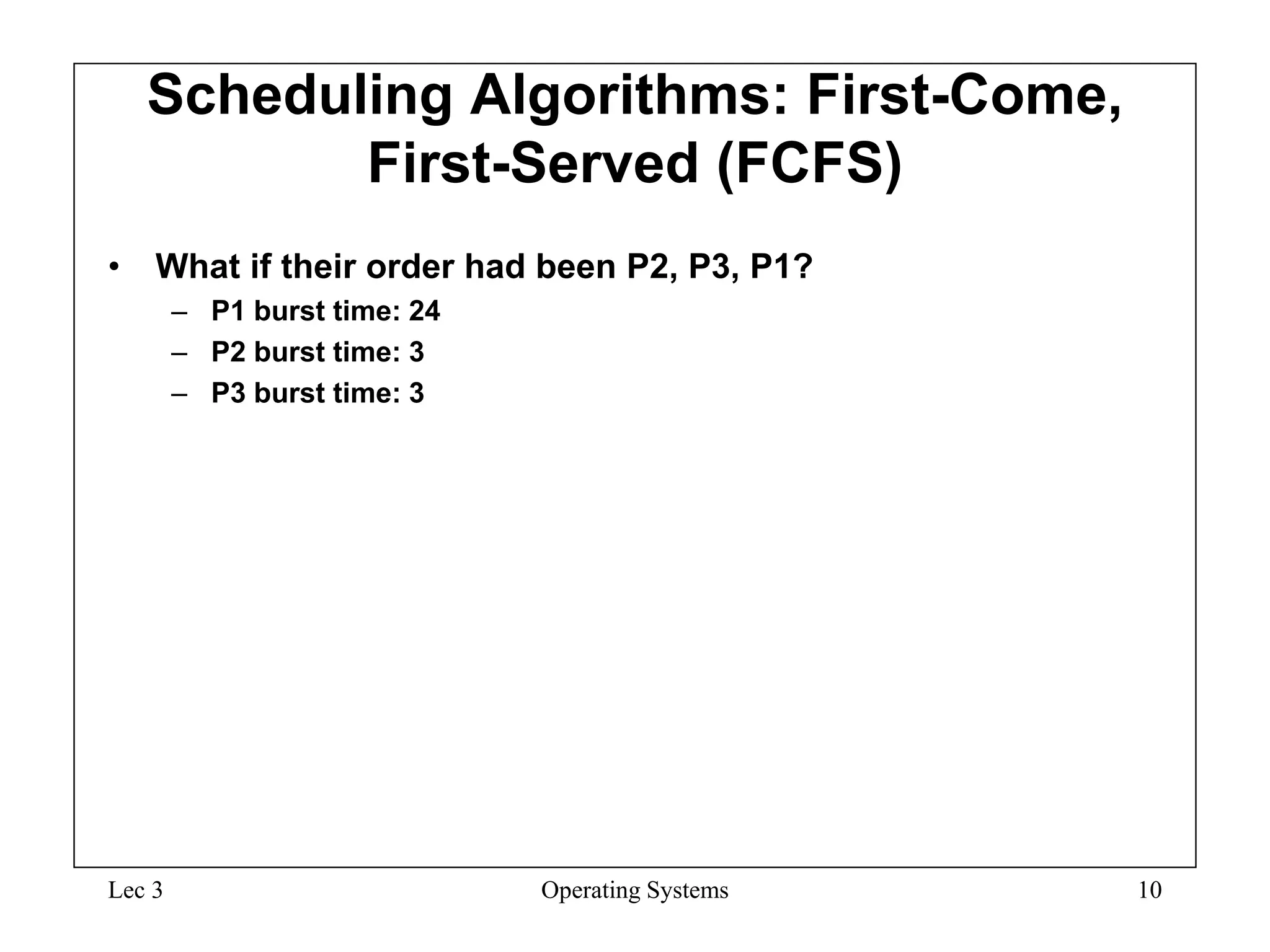 Process Scheduling Algorithms For Operating Systems Ppt