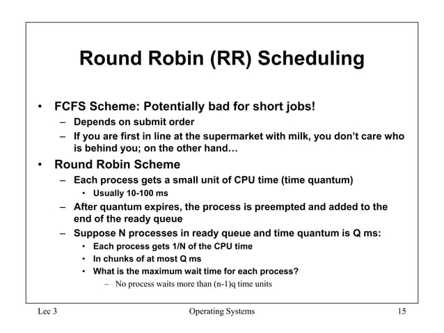 Process Scheduling Algorithms for Operating Systems | PPT