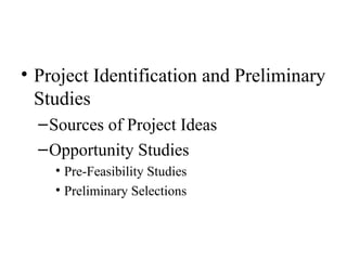3 Project Identification and Preliminary Studies.ppt