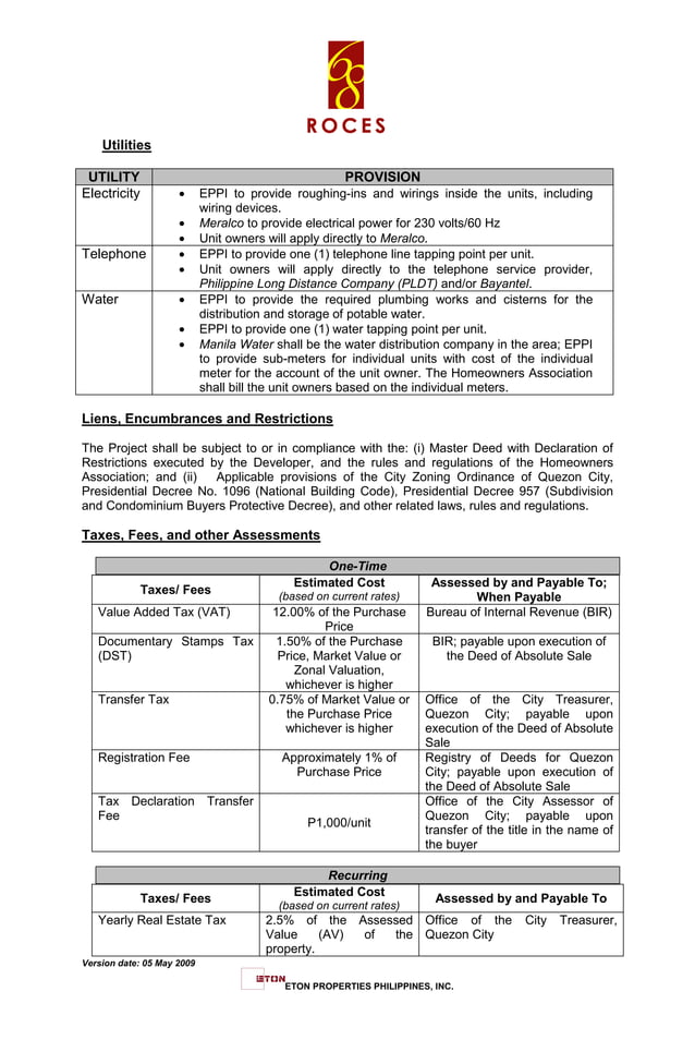 3 Project Information Sheet (68 Roces) | PDF
