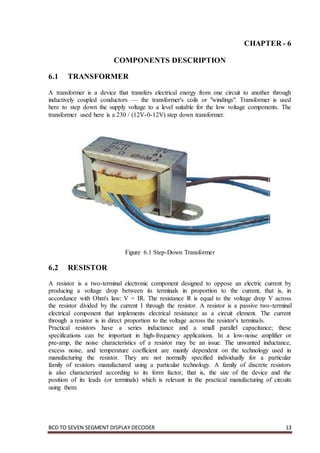 seven segment display using 74LS78 IC decoder | DOCX