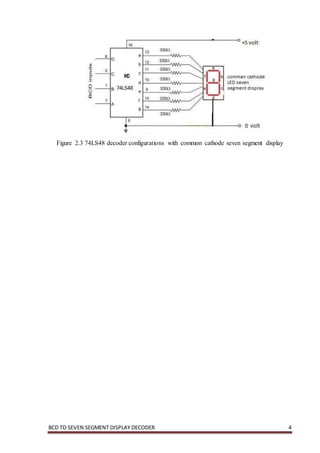 seven segment display using 74LS78 IC decoder | DOCX