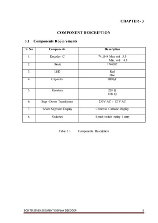 seven segment display using 74LS78 IC decoder | DOCX