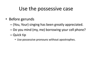 Pronouns - English Grammar | PPSX