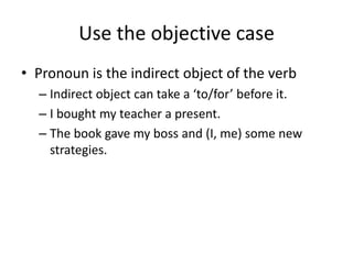 Pronouns - English Grammar | PPSX