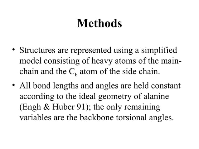 Template Free Protein Structure Modeling | PPT
