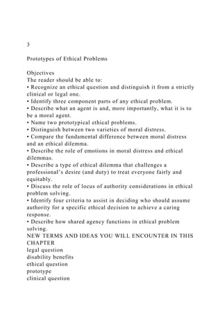 3Prototypes of Ethical ProblemsObjectivesThe reader shou.docx