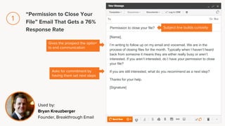 3 Proven Sales Email Templates Used by Successful Companies | PPT