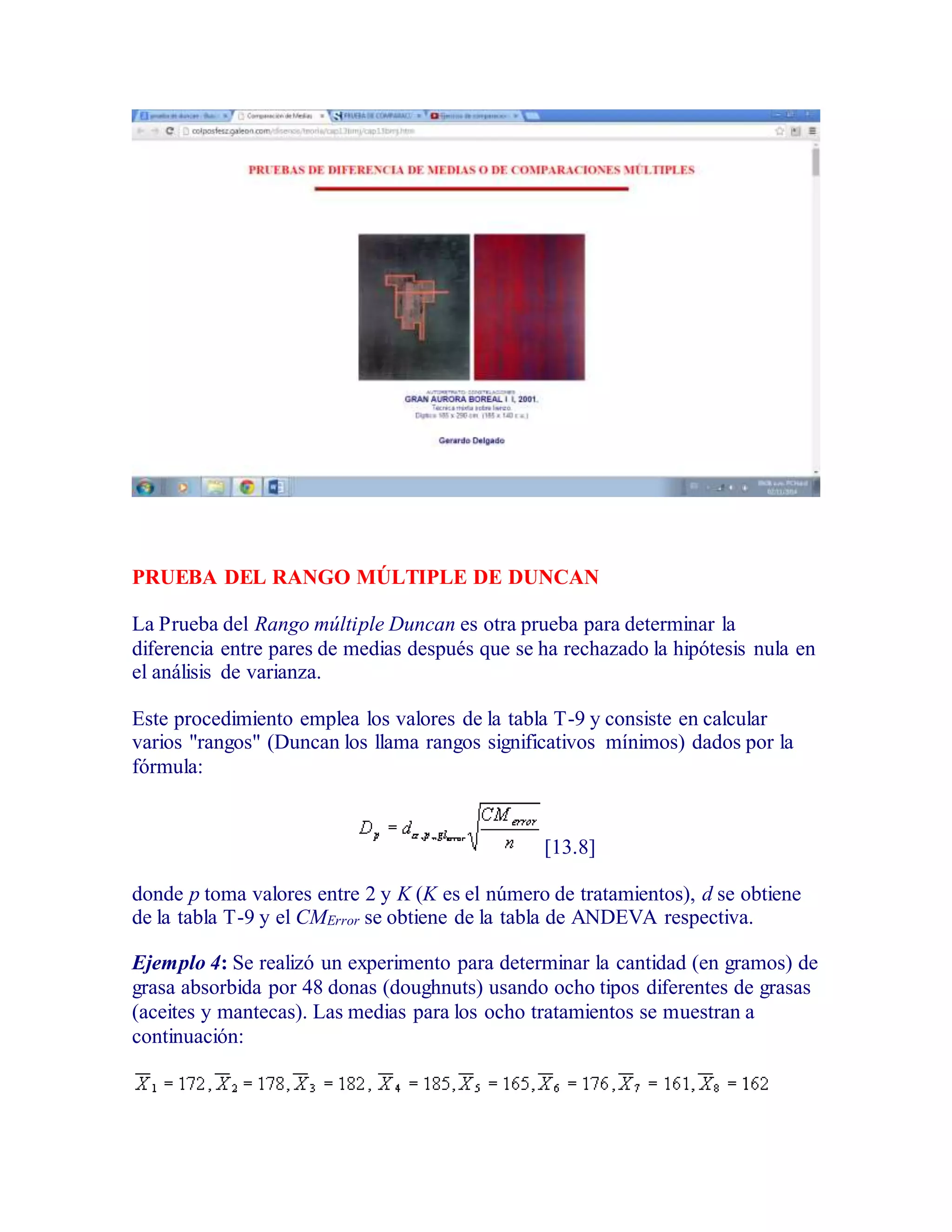 3 prueba del rango múltiple de duncan | DOCX