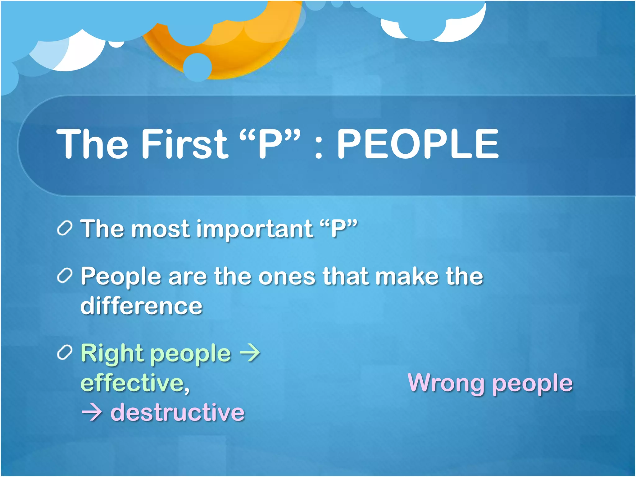 3P's: People, Process, Product | PPTX