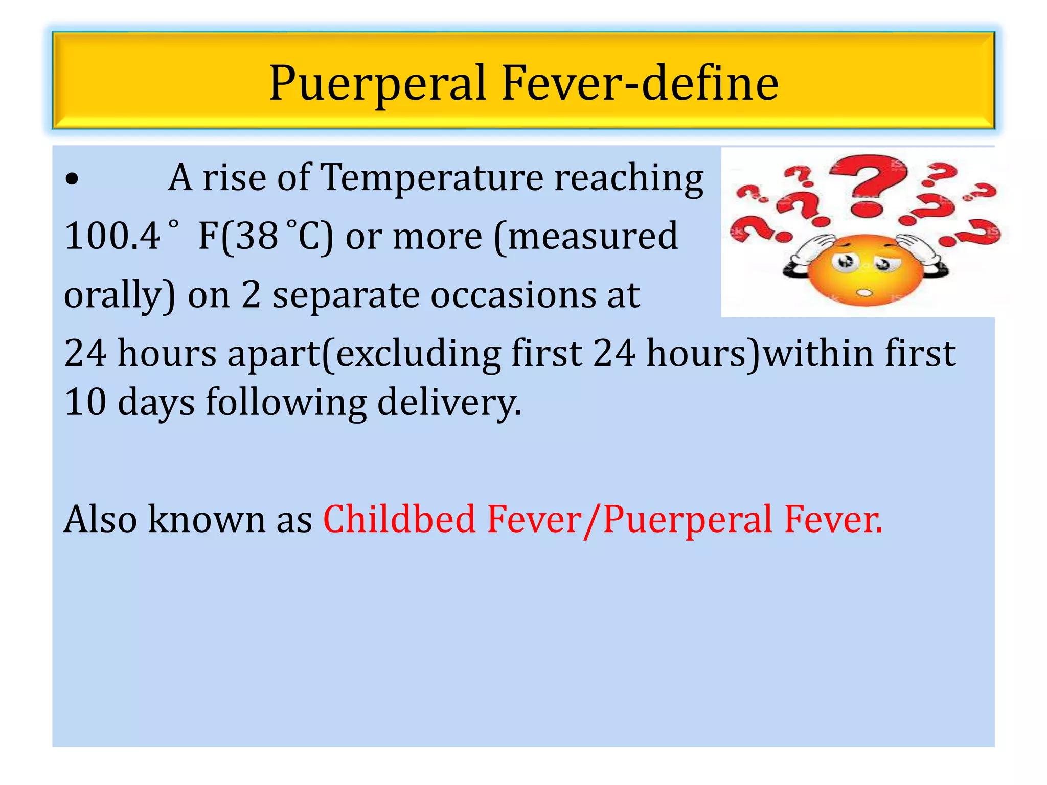 Puerperal Infection | PPTX | Pregnancy | Reproductive Health