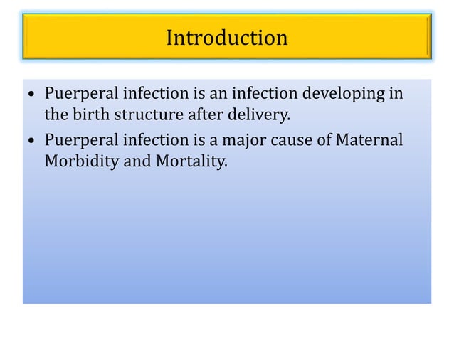 Puerperal Infection | PPTX | Pregnancy | Reproductive Health