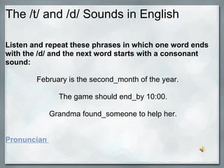 The t and_the_d_sounds_in_english | PPT