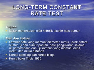 3 pumping test | PPT