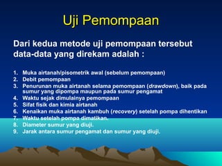3 pumping test | PPT
