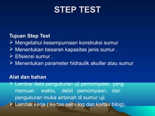 3 pumping test | PPT
