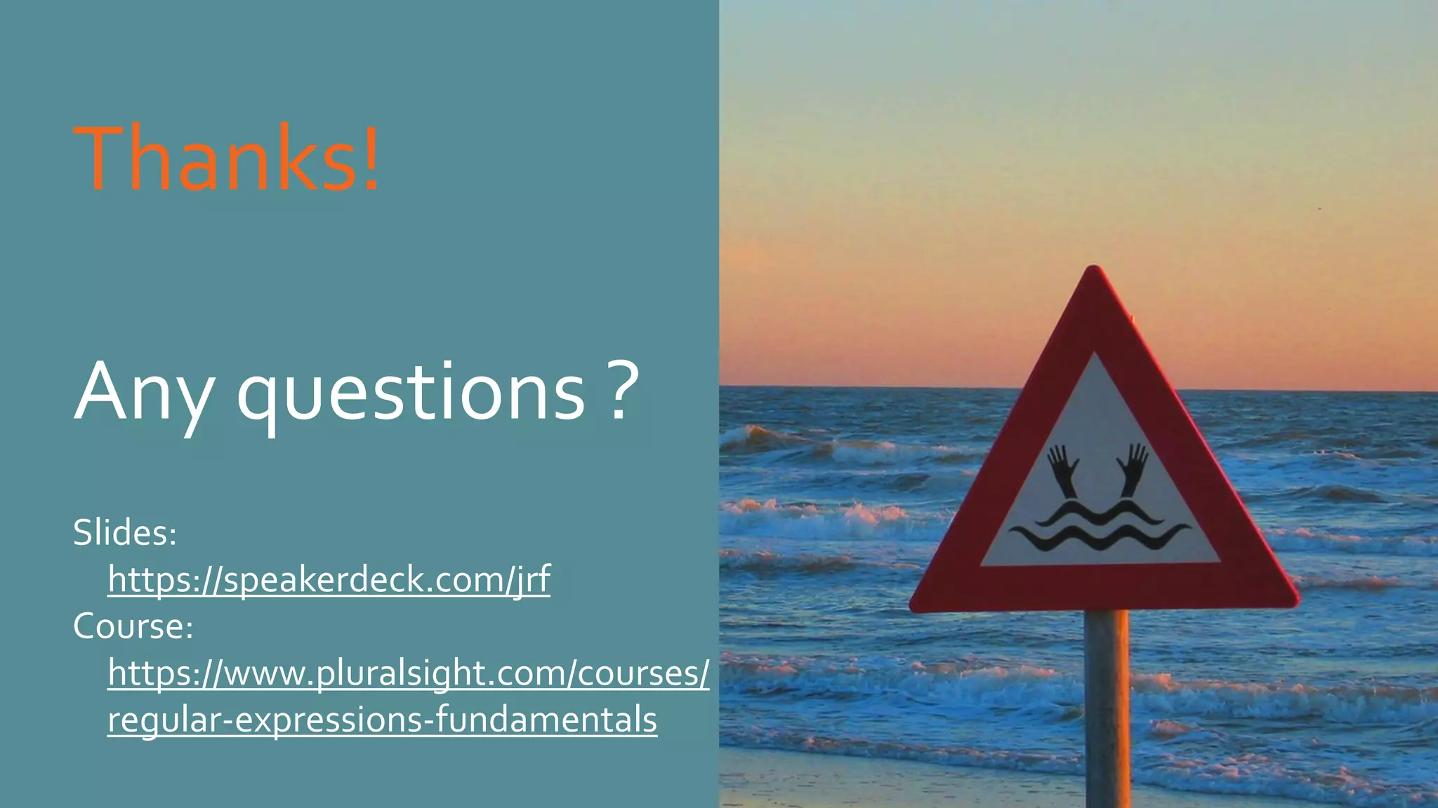 Regex-Fu - Juliette Reinders Folmer - Codemotion Rome 2017 | PDF