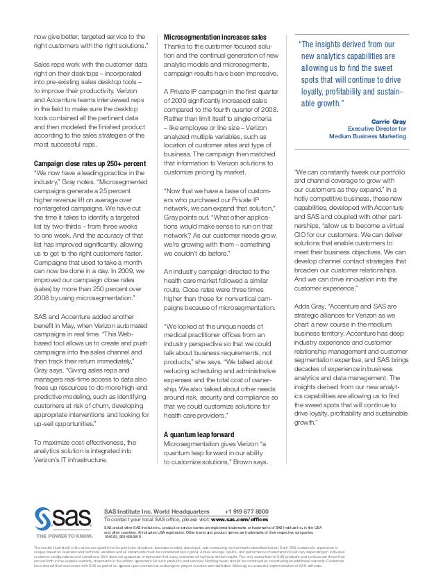 3Q10 Sascom Verizon Accenture Case Study