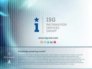 Third Quarter 2013 Global ISG Outsourcing Index | PPT