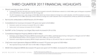 MGM Third Quarter 2017 Earnings | PPT
