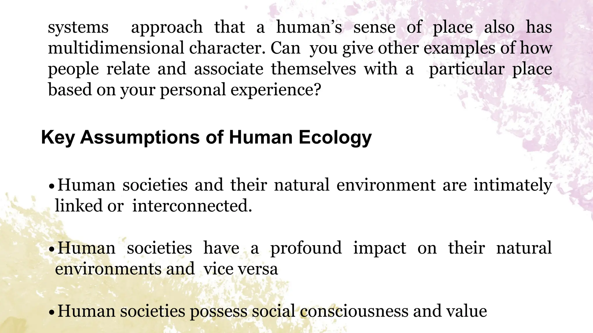 Human Environment Systems. DIASS HUMSS SUB. | PPTX