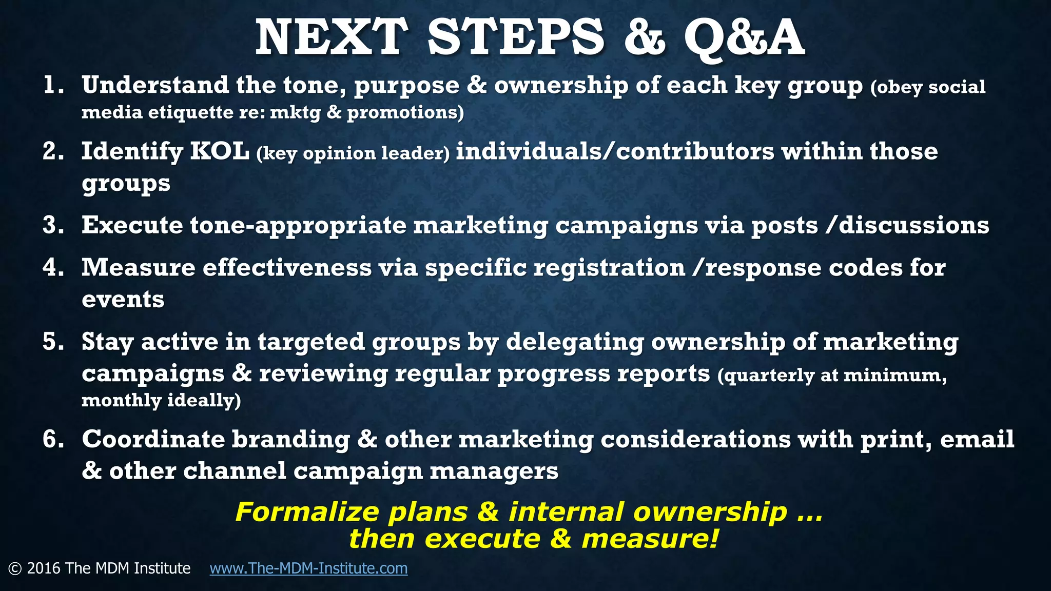 3Q2016 LinkedIn MDM, RDM & Data Governance special interest group analysis | PPT