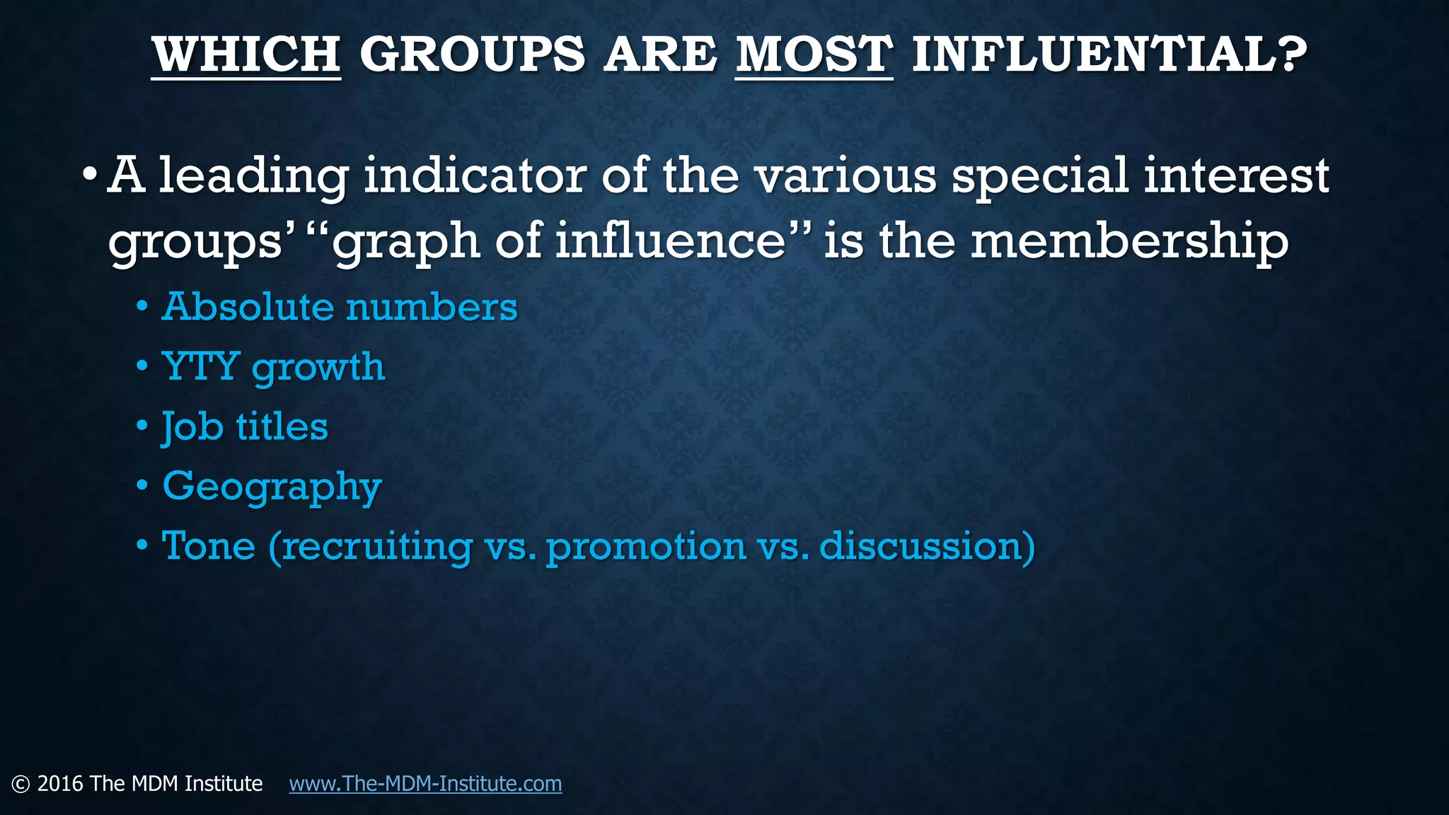 3Q2016 LinkedIn MDM, RDM & Data Governance special interest group analysis | PPT