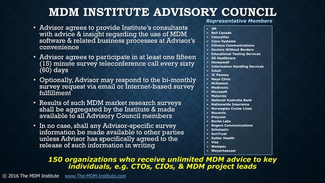 3Q2016 LinkedIn MDM, RDM & Data Governance special interest group analysis | PPT