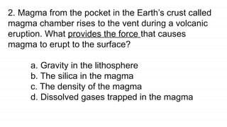 Grade 9 earth Science Third Quarter Topic Formation of Magma | PPTX