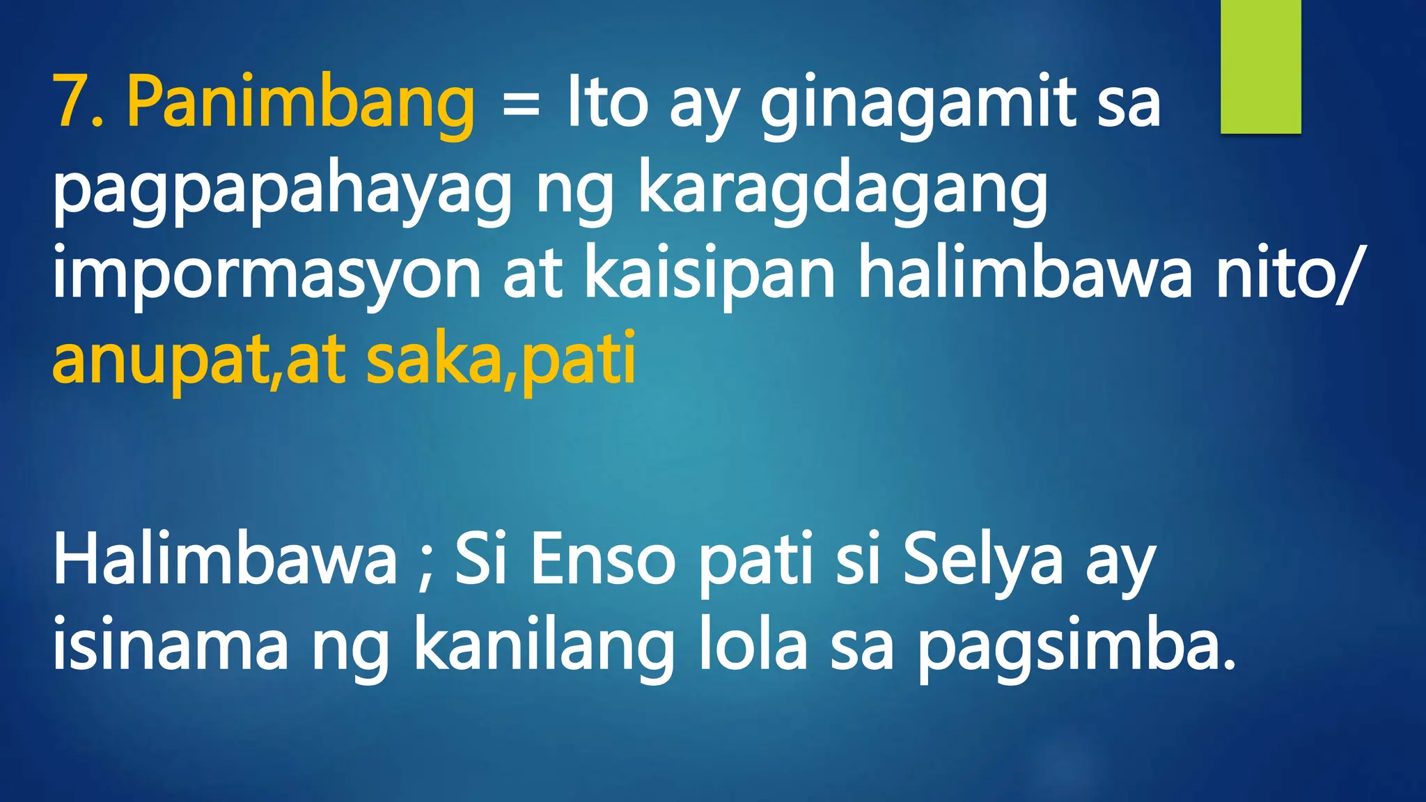 Aralin pangatnig kahulugan at mga halimbawa | PPTX