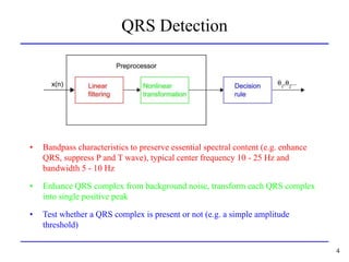 QRS detection is important in all kinds of ECG signal processing | PPT