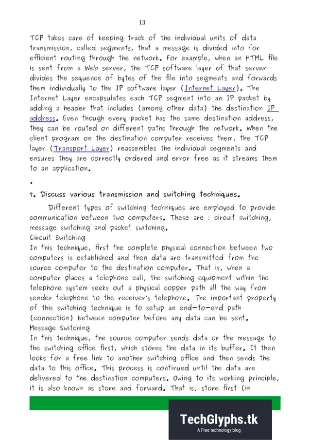 Bt0072 computer networks 1 | PDF