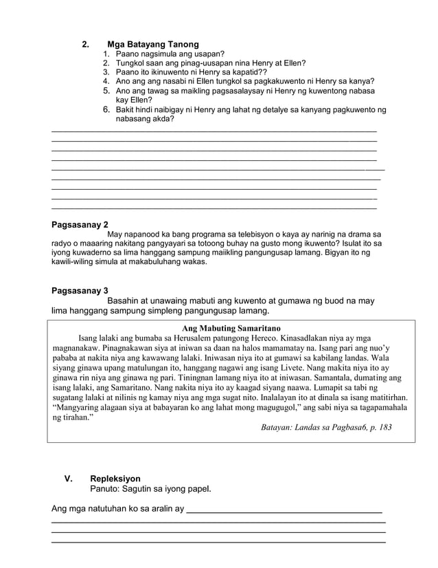 3 qtr filipino-melc2-las | PDF