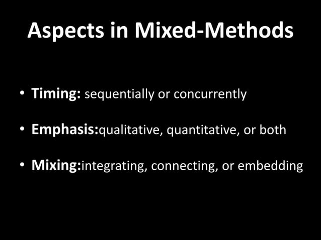 Qualitative & Mixed Methods Research | PPTX | Education