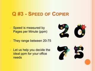 3 questions that will assist you in selecting the copier that fits your ...