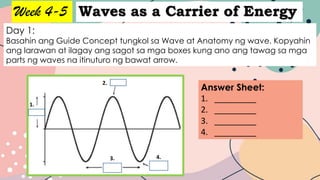 3QW4-5 Science module lesson and practice examples | PDF