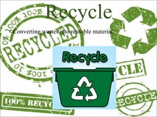 3R | PPT | Environmental Services Industry | Industries