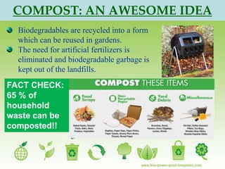 3 R - REDUCE REUSE RECYCLE FOR A SUSTAINABLE PLANET | PPTX